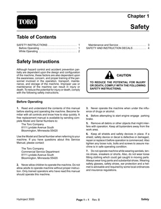 Toro hydroject 3000 service repair manual | PDF