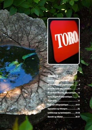 Toro katalog sommer 2012 | PDF