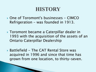 Toromont swot analysis presentation | PPTX