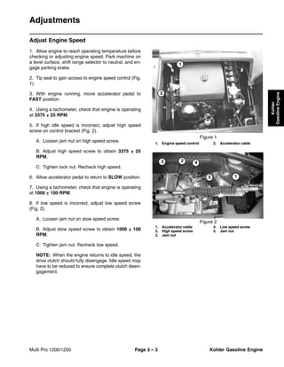 Toro multi pro 1250 sprayer service repair manual | PDF