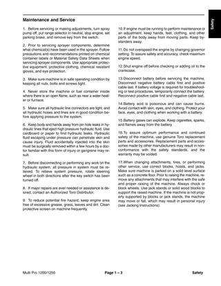 Toro multi pro 1250 sprayer service repair manual | PDF