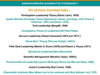 Toronto Agile Tour - Timeless Leadership | PPT