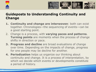 Toronto change and continuity | PPTX | Educational Assessment | Education