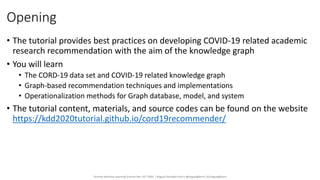 Knowledge Graph Recommendation Systems For COVID-19 | PDF | Web Development | Internet