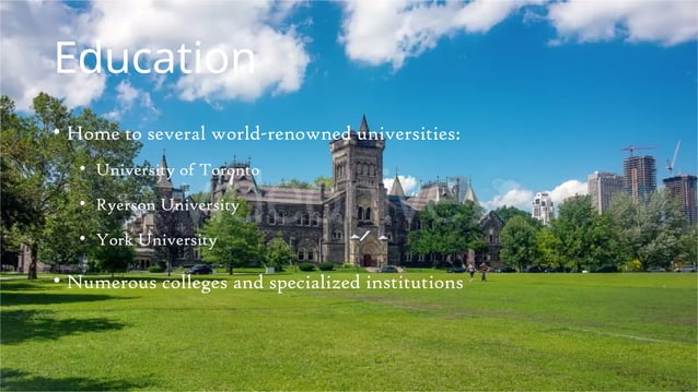 TORONTO PRESENTATION history and future | PPTX