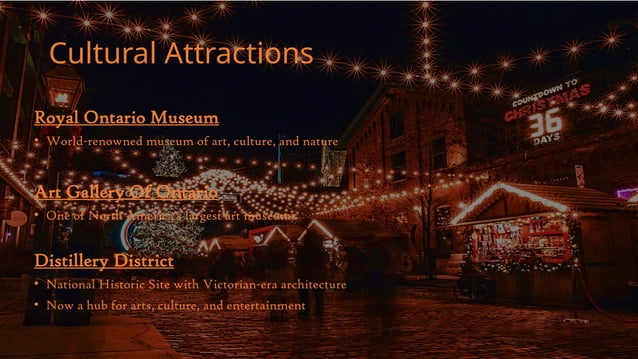 TORONTO PRESENTATION history and future | PPTX