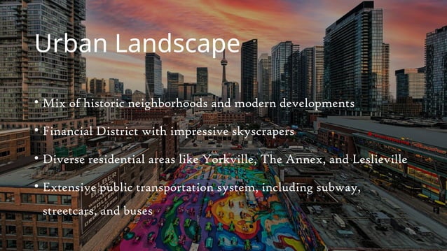 TORONTO PRESENTATION history and future | PPTX