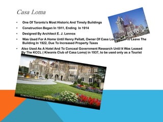 Toronto’s attractions! | PPTX