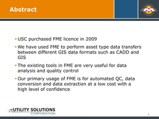 Confident Data Integration and QC with FME | PPT