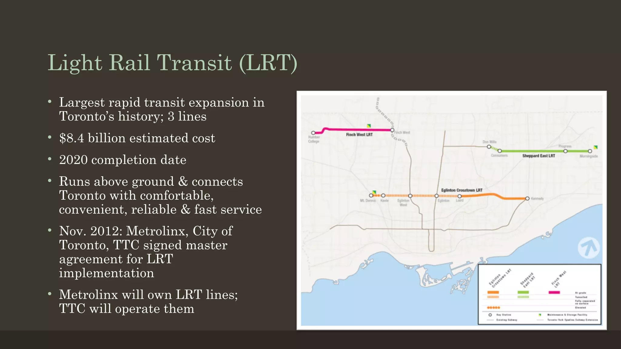 Toronto’s Transit Future - Toastmasters 2014 | PPT