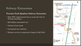 Toronto’s Transit Future - Toastmasters 2014 | PPT