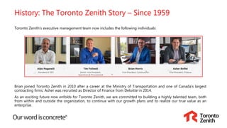 Toronto Zenith History and Brand | PPT