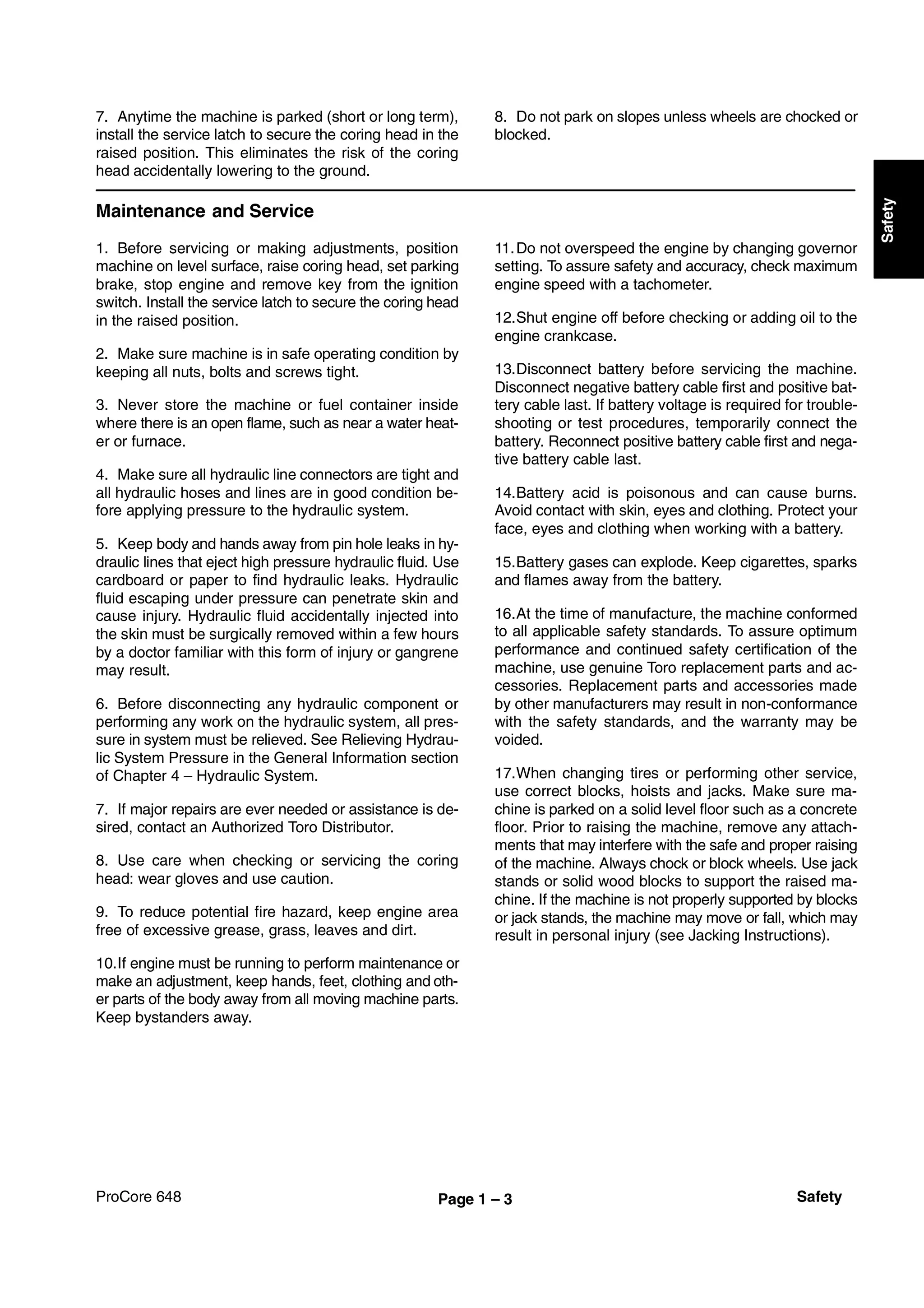 Toro pro core 648 service repair manual | PDF