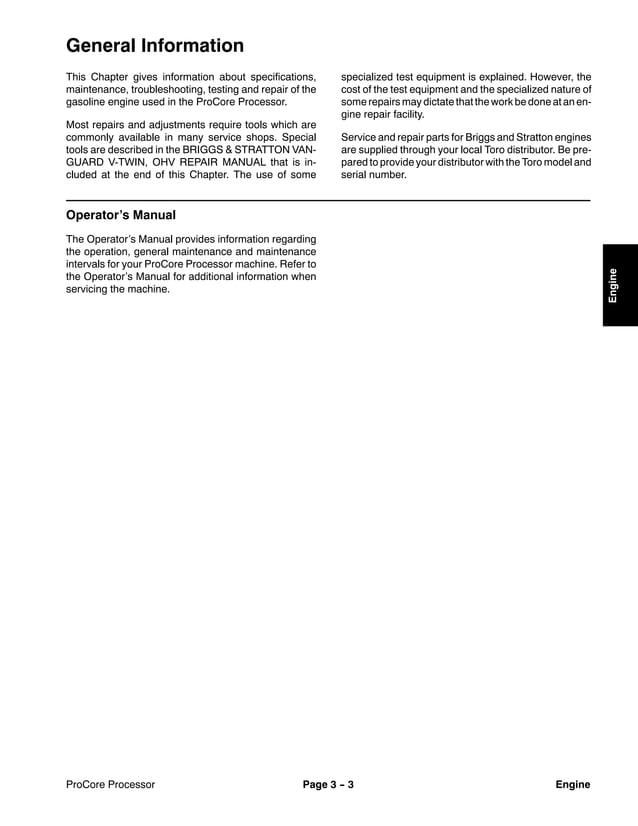 Toro pro core processor service repair manual | PDF