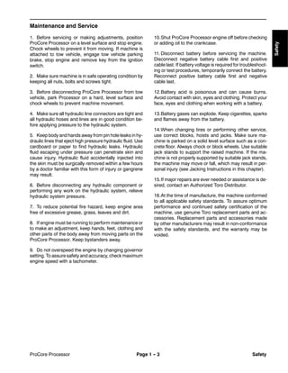 Toro pro core processor service repair manual | PDF