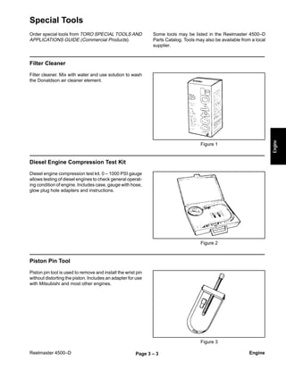 Toro reelmaster 4500 d mower service repair manual | PDF