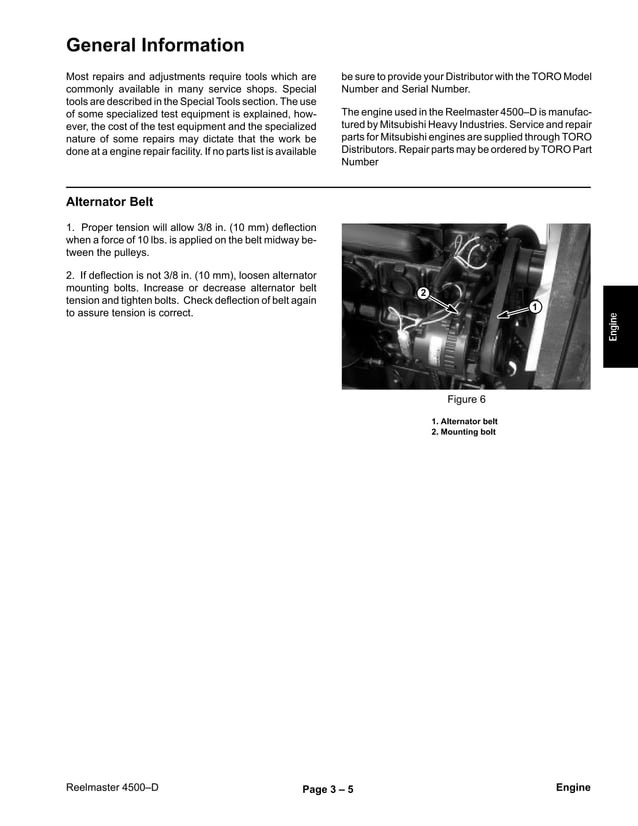 Toro reelmaster 4500 d mower service repair manual | PDF