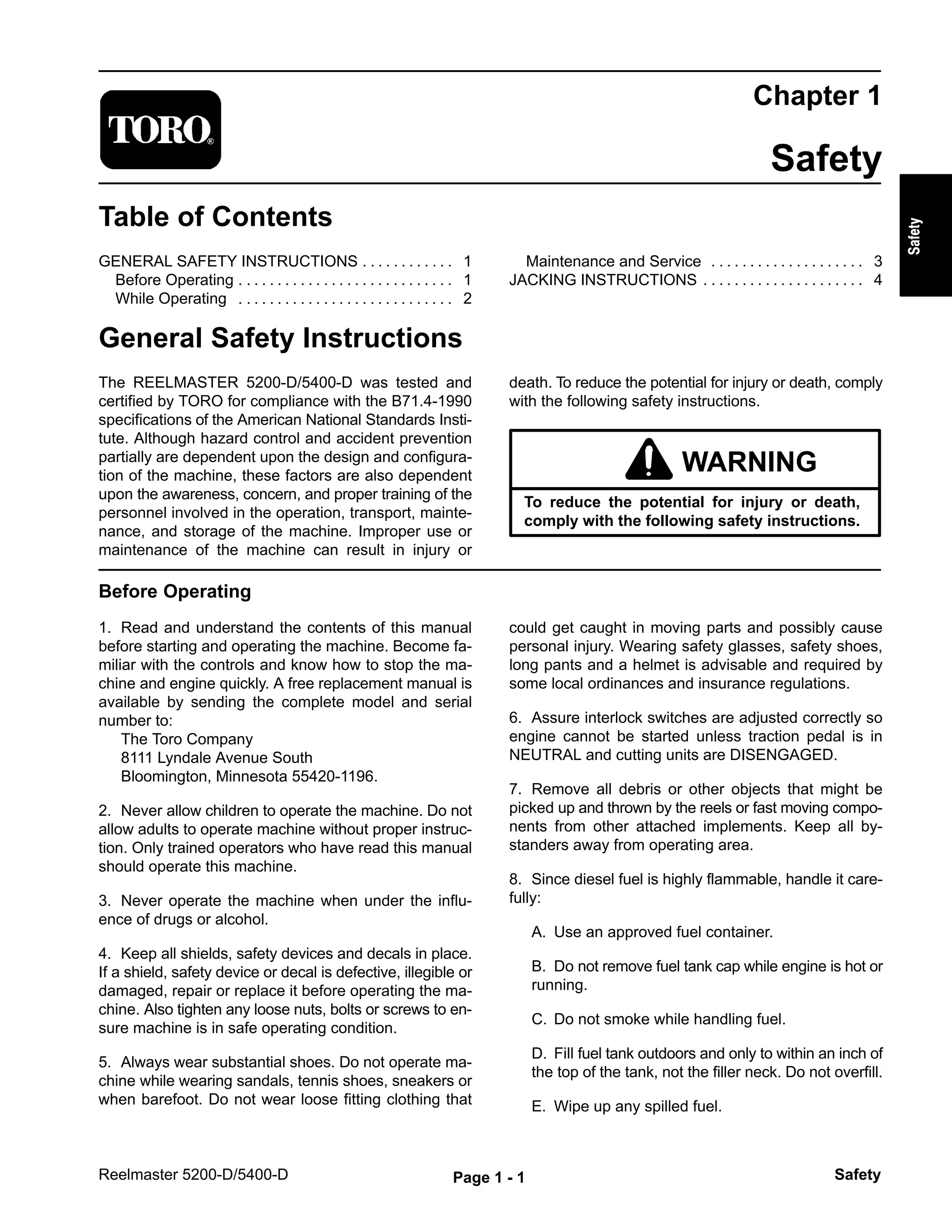 Toro reelmaster 5200 d mower service repair manual | PDF