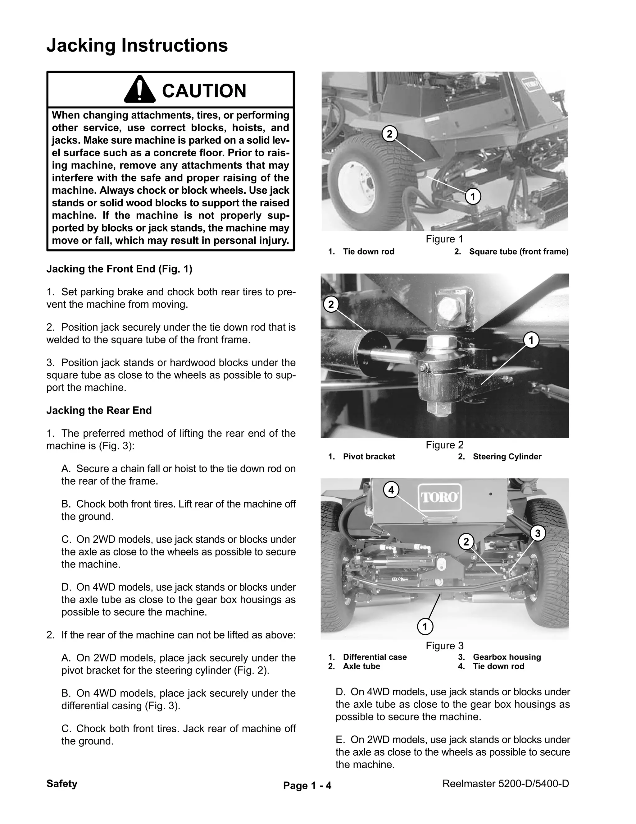 Toro reelmaster 5200 d mower service repair manual | PDF