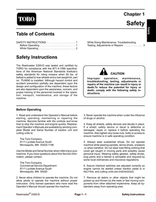 Toro reelmaster 5300 d mower service repair manual | PDF