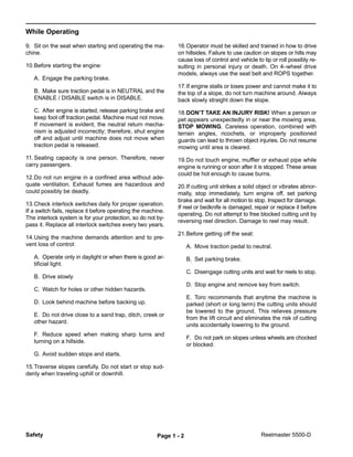 Toro reelmaster 5500 d mower service repair manual | PDF