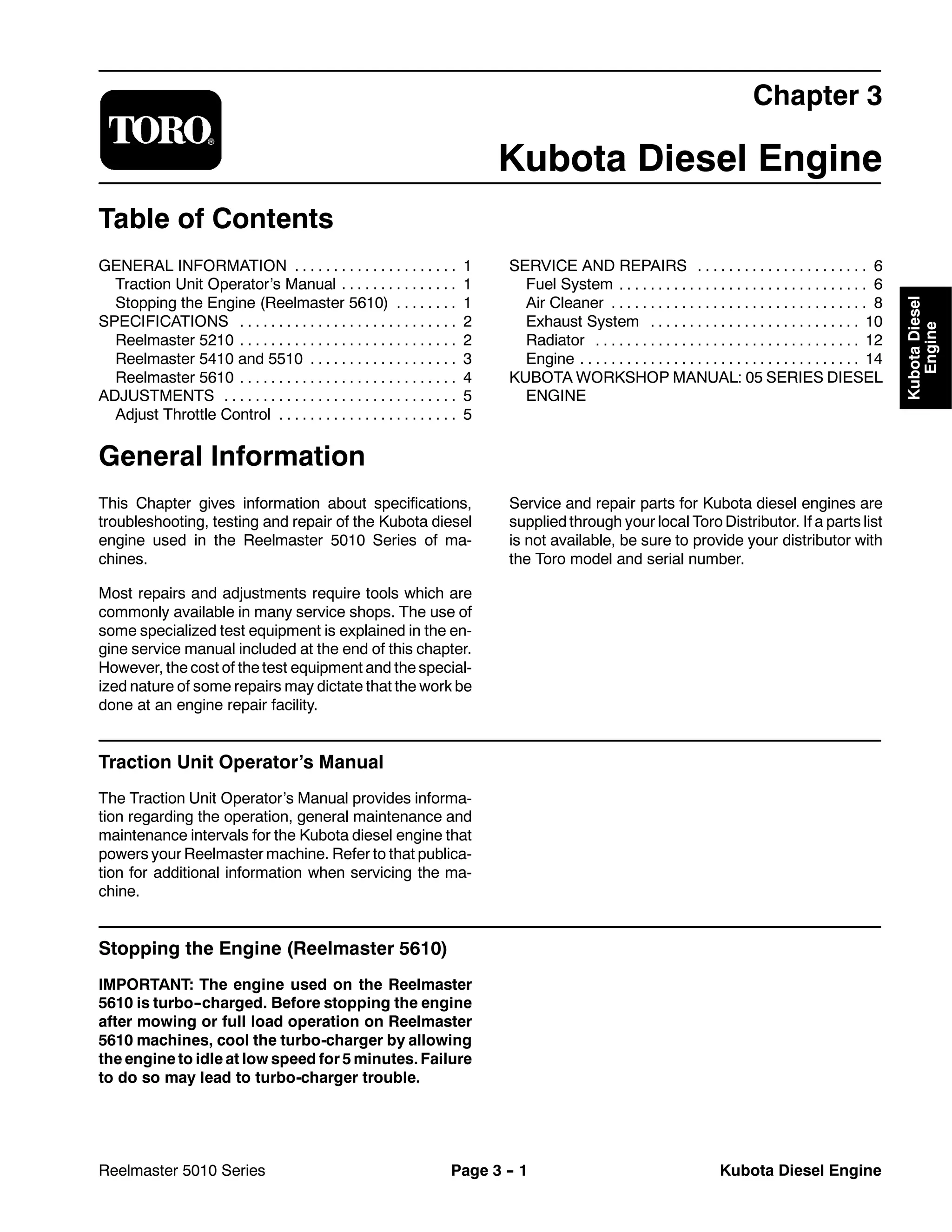 Toro reelmaster 5610 mower service repair manual | PDF