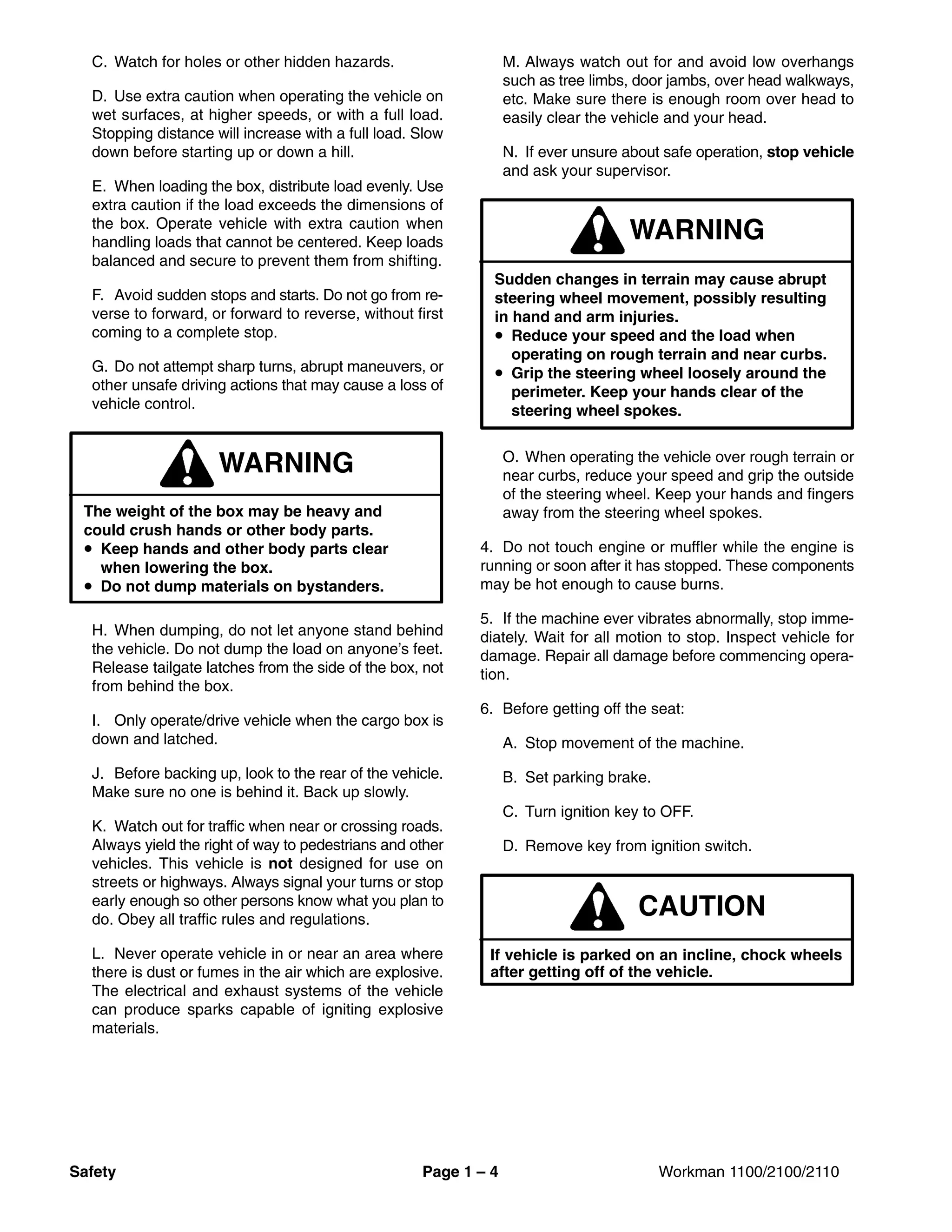 Toro workman 1100 series service repair manual | PDF