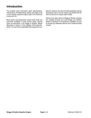 Toro workman 1110 series service repair manual | PDF