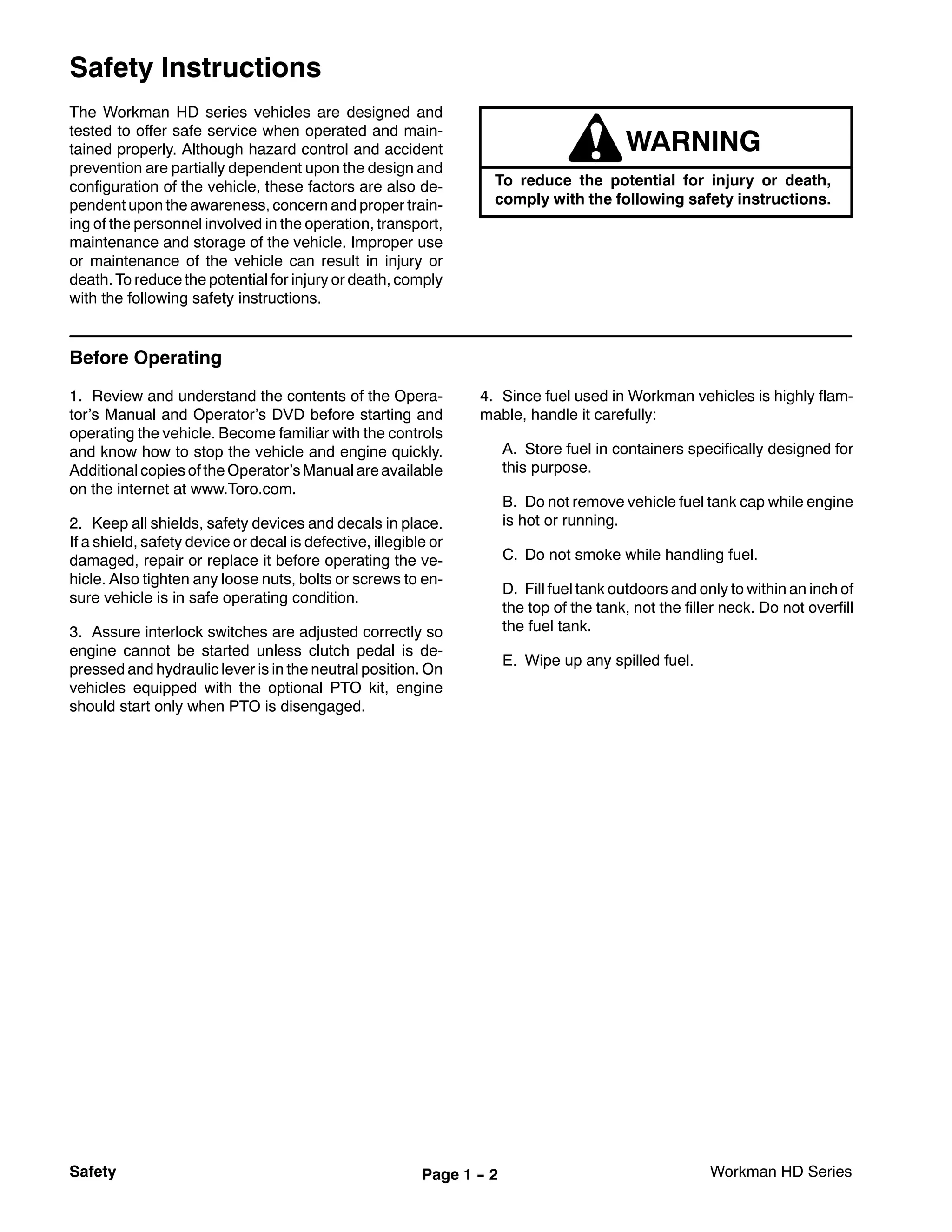 Toro workman hdx vehicles service repair manual | PDF