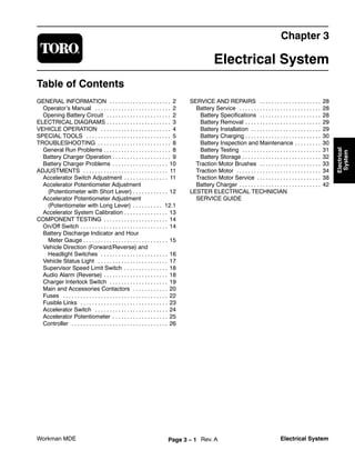 Toro workman mde service repair manual | PDF