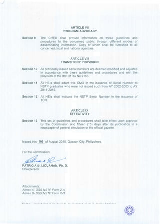 CMO-no.-27-s.-2015.pdf for those that need a basis for the guidelines ...