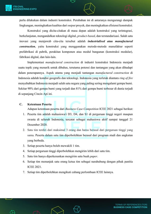 Tor peserta umum business case competition icee2021 | PDF