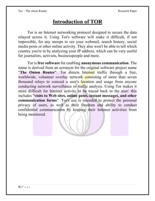 Tor project | PDF