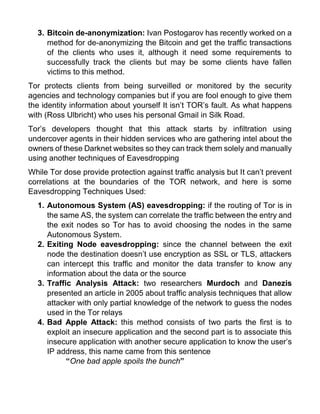 Tor project and Darknet Report | PDF