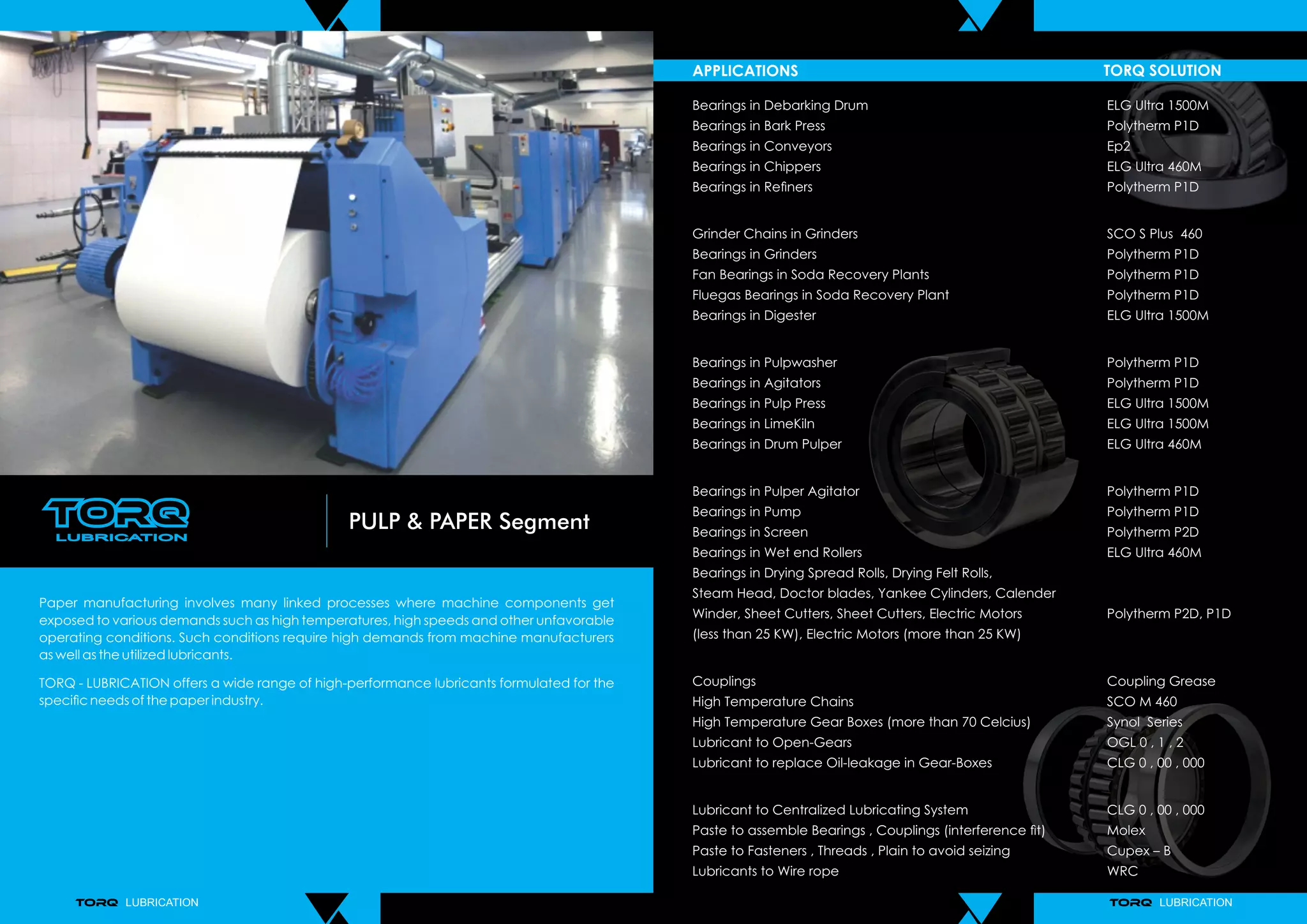 Torq Speciality Lubricants for critical applications | PDF
