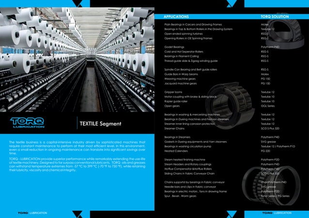 Torq Speciality Lubricants for critical applications | PPT