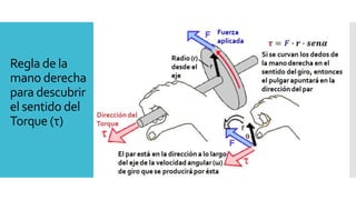 TORQUE O MOMENTO DE UNA FUERZA, SISTEMA DE EQUILIBRIO | PPTX