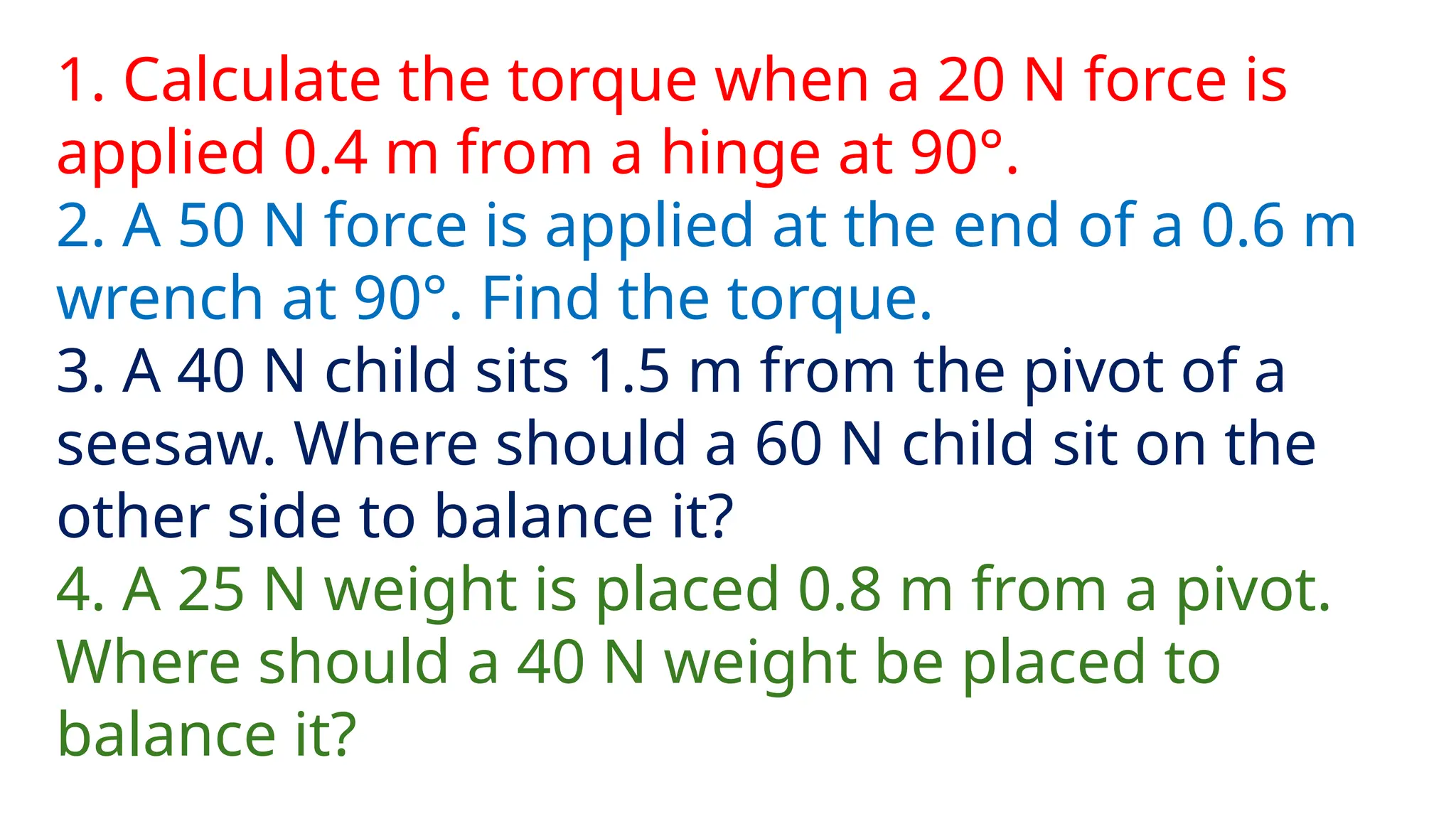 TORQUE, work done by a torque, static equilibrium.pptx