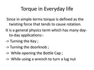Torque | PPTX