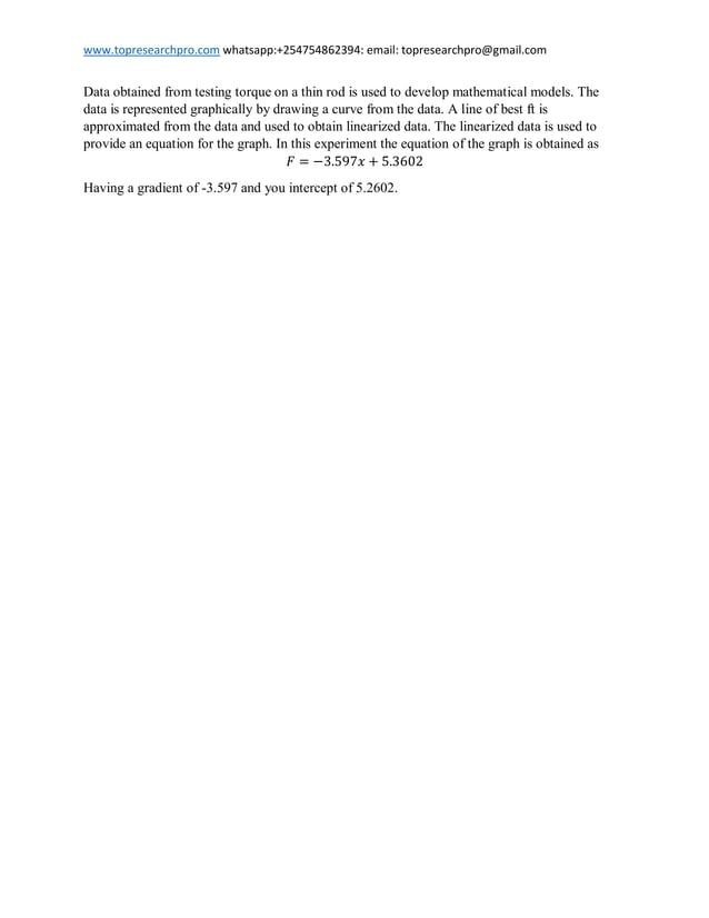 Torque on Thin rod | PDF