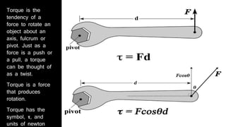 Torque and motors | PPTX