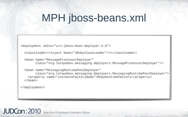 JUDCon 2010 Boston : TorqueBox | PPT