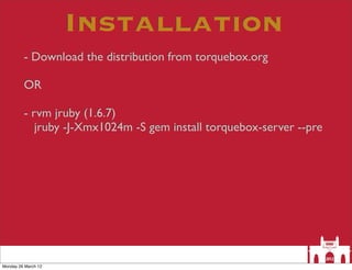 When Ruby Meets Java - The Power of Torquebox | PDF