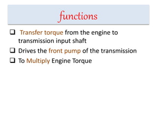 Torque converter | PPTX