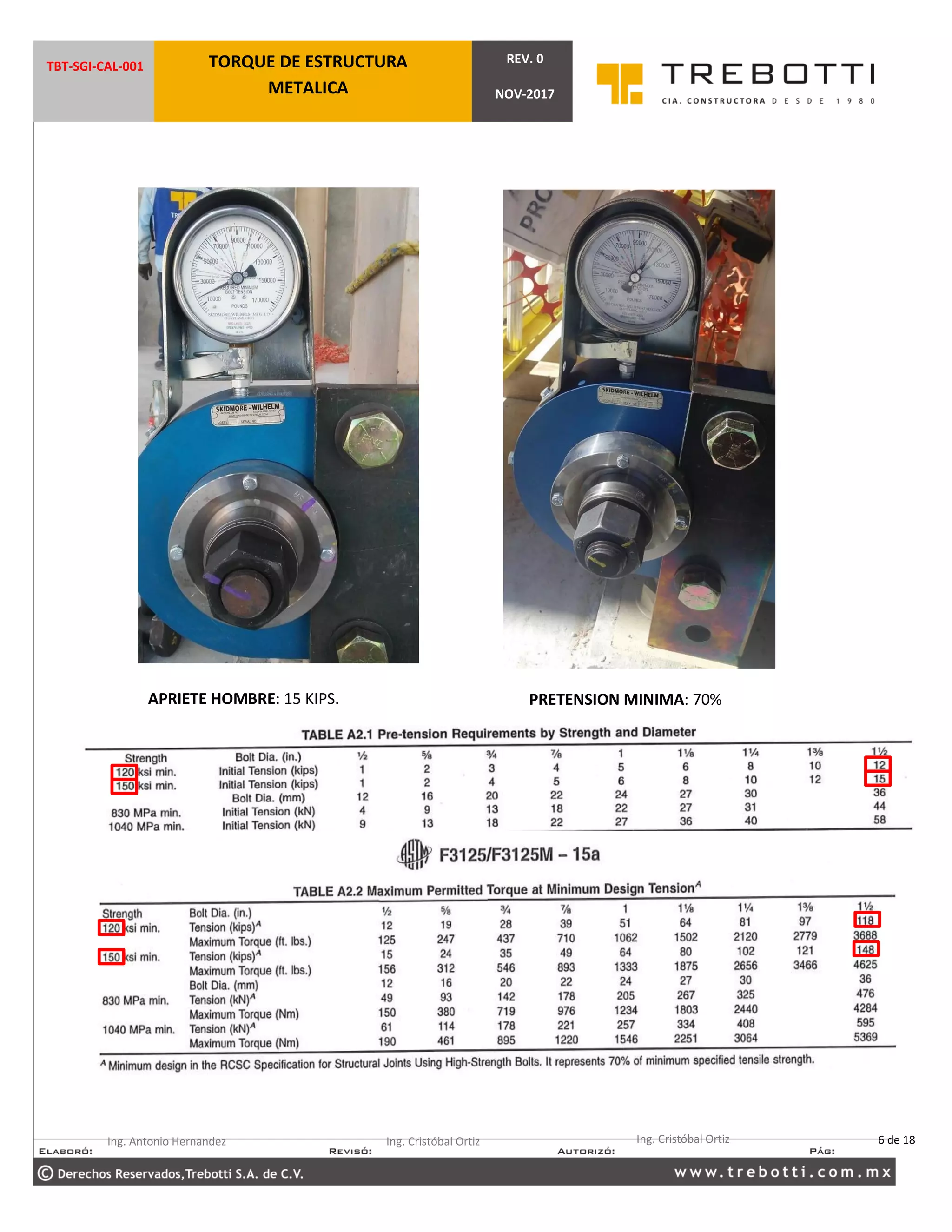 Torque de estructura metalica | PDF