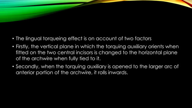 The Root Torqueing Auxiliaries in Orthodontics | PDF | Oral care ...