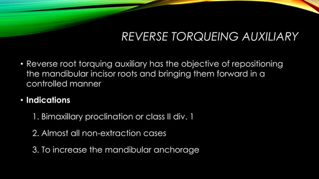 The Root Torqueing Auxiliaries in Orthodontics | PDF | Oral care ...