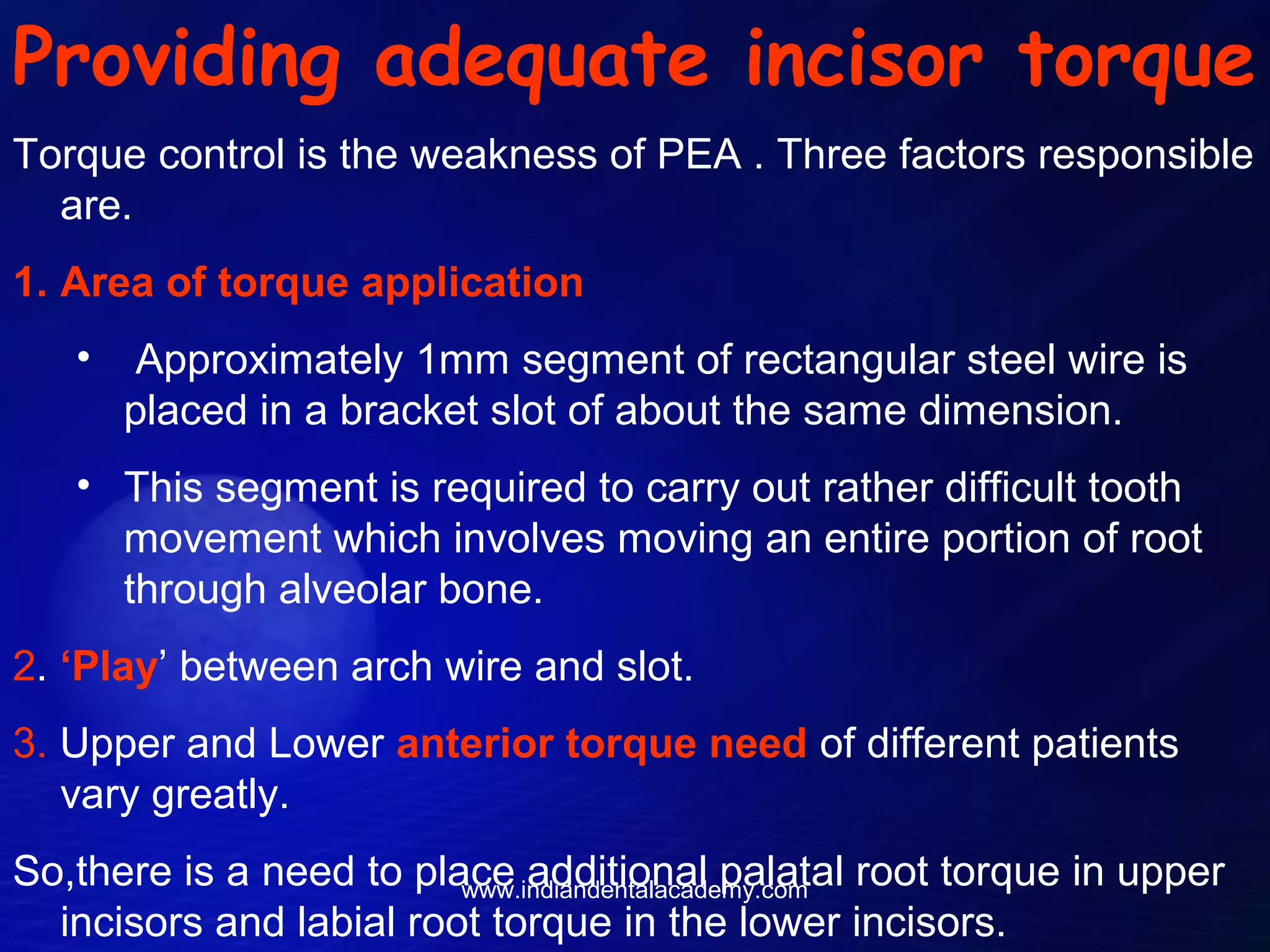 Torque in pre adjusted e.w.a /certified fixed orthodontic courses by ...