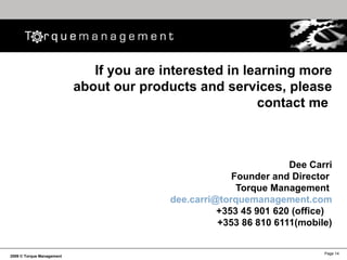 Torque Management Business Performance Improvement | PPT