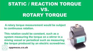 Torque Sensors Explained | PPTX